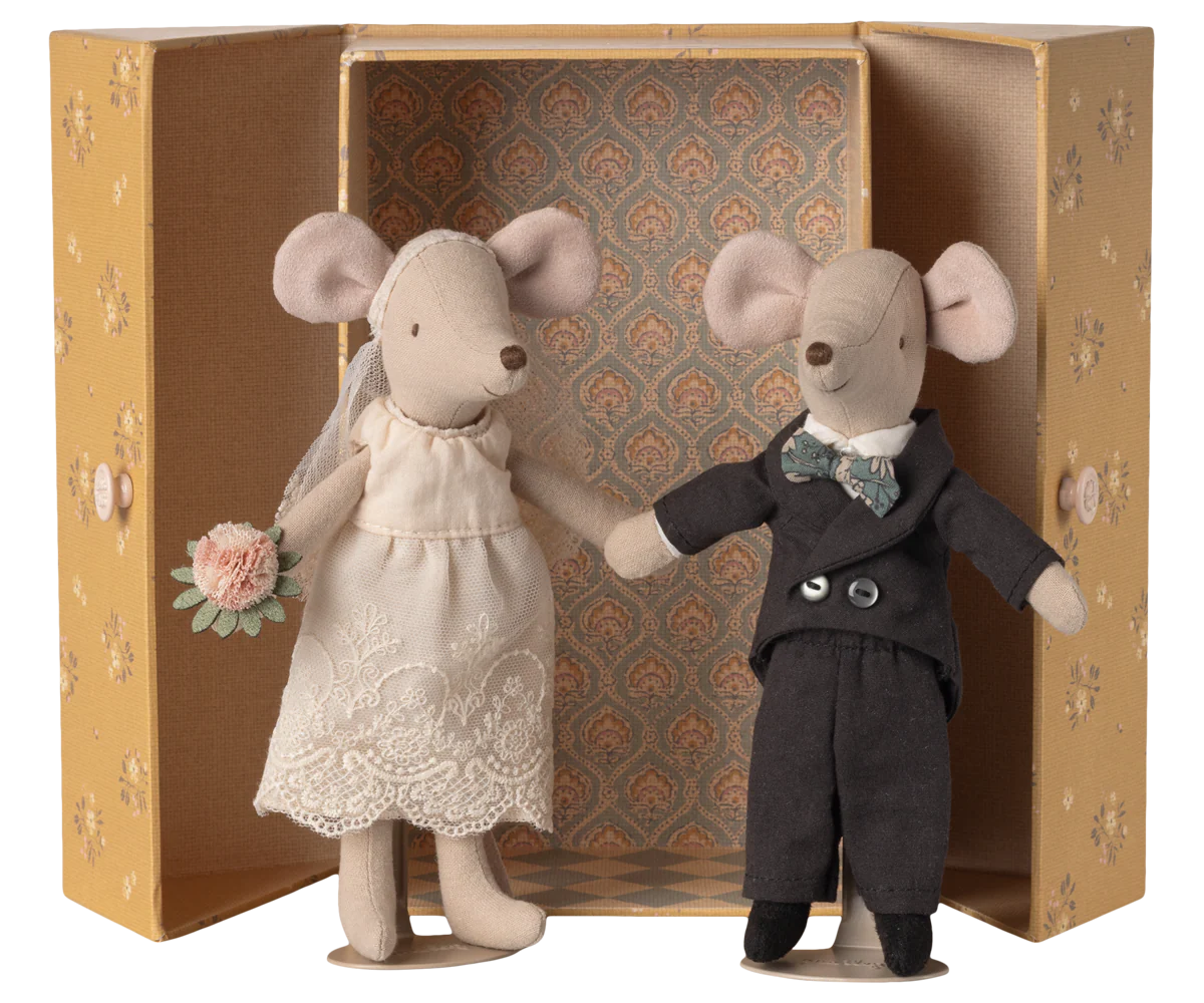 Maileg Wedding mice couple in box - Yoyo & Flo
