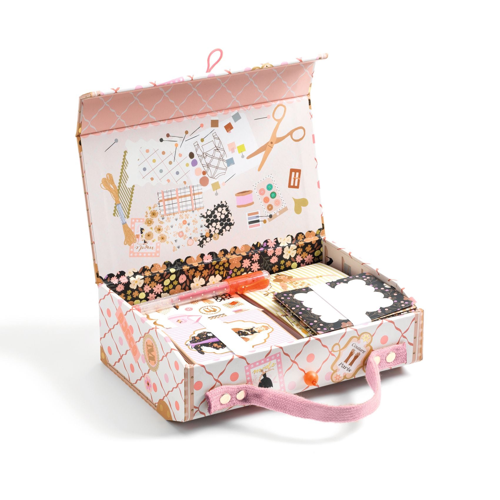 Djeco Stationery Suitcase, Tinou - Yoyo & Flo
