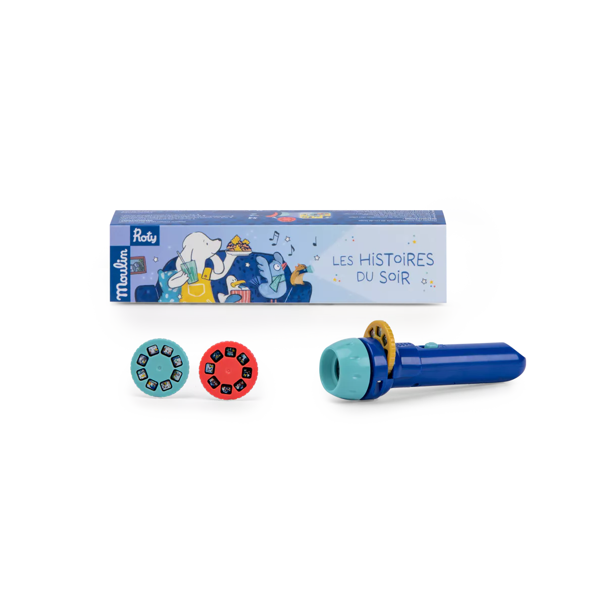 Moulin Roty Storybook Torch, Puce & Pilou - Yoyo & Flo