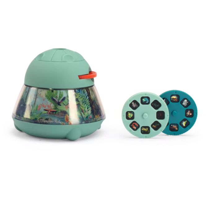 Moulin Roty Animals Projector and Nightlight - Yoyo & Flo