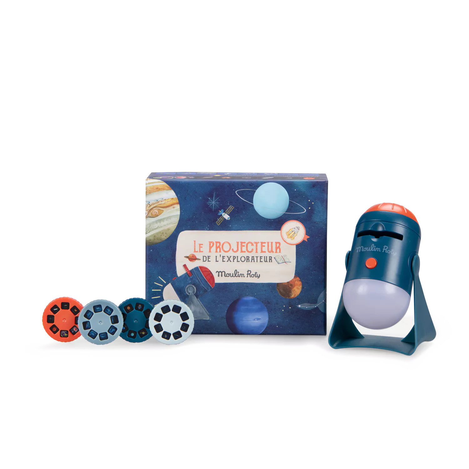 Moulin Roty Explorer's Space Projector and Nightlight FREE GIFT WRAPPI ...